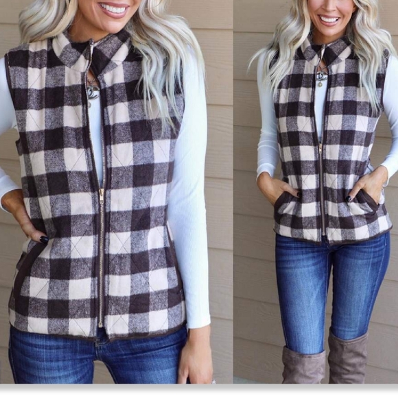 Jackets & Coats | Plaid Vest | Poshmark